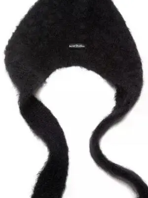Acne Studios Pompom Detailing Hat - Black