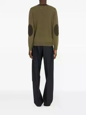 MAISON MARGIELA Elbow-patch Crew-neck Sweater
