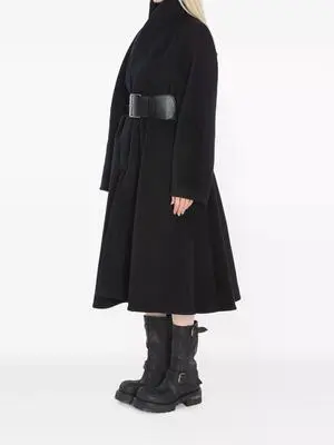 Balenciaga Leather Belted Wrap Coat