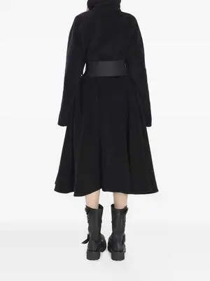 Balenciaga Leather Belted Wrap Coat