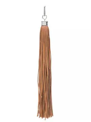 Alexander McQueen Leather Tassel Charm - Brown