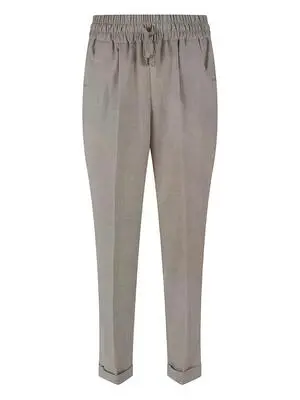 Kiton Check Pattern Trousers