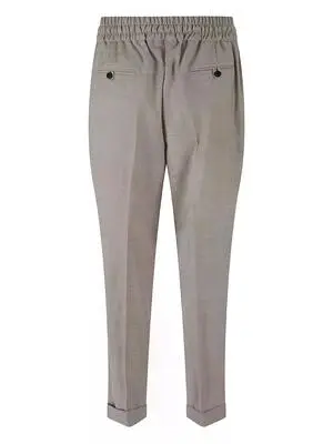 Kiton Check Pattern Trousers