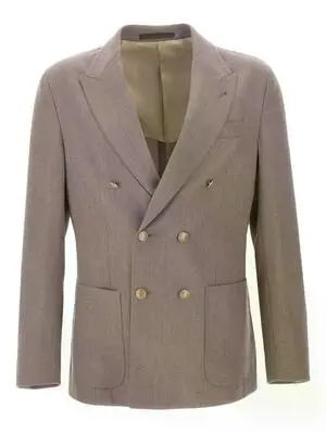 Eleventy Peak-lapels Double-breasted Blazer