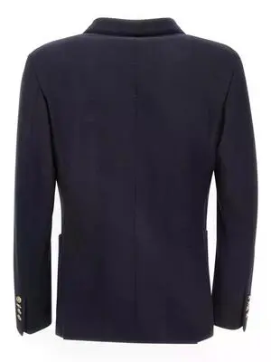 Eleventy Double-breasted Wool Blazer
