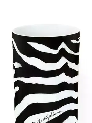 Dolce & Gabbana Cylindrical Zebra Vase