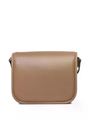 Pinko Love Box Leather Shoulder Bag - Brown