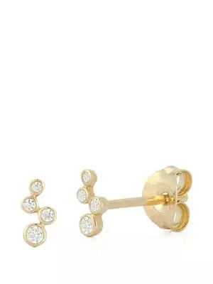 Mateo Bezel-cut Diamond Earrings - Gold