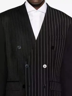 ERNEST W. BAKER Pinstripe Double-breasted Blazer