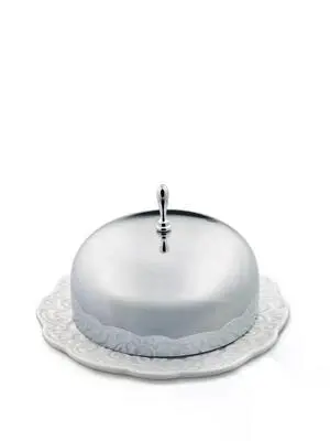 ALESSI Butter Dish - Silver