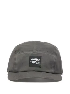 A BATHING APE Logo-patch Cap - Grey