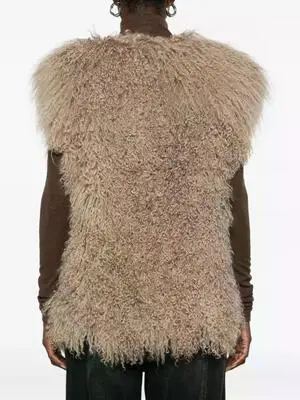 HALFBOY Shaggy Texture Sleeveless Coat