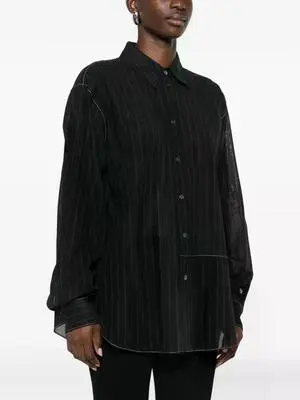 6397 Sheer Pinstripe Shirt