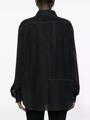 6397 Sheer Pinstripe Shirt