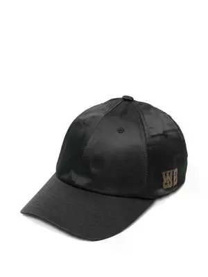 WALES BONNER Logo-patch Cap - Black