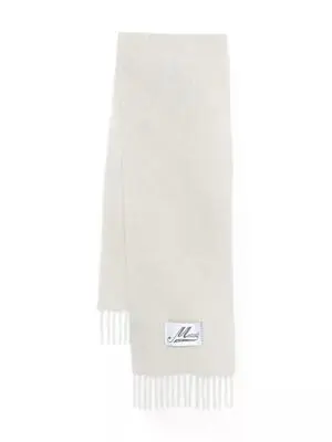Marni Fringed Schal Scarf - White