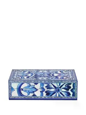 Dolce & Gabbana Large Decorated Trinket Box - Blue