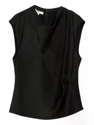 Vince Sleeveless Draped Blouse