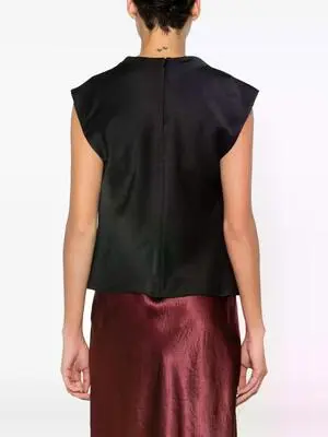 Vince Sleeveless Draped Blouse
