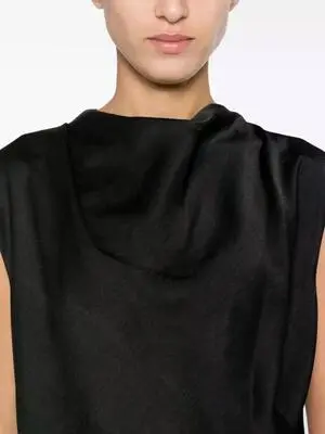 Vince Sleeveless Draped Blouse
