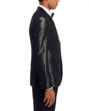 Hugo Arti Sequin Notch Extra Slim Fit Dinner Jacket