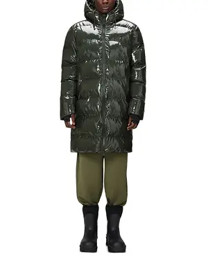 Rains Alta Long Puffer Jacket