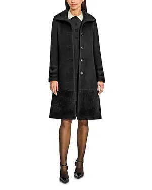 Sentaler Boucle Empire Waist A-line Coat