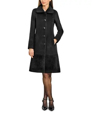 Sentaler Boucle Empire Waist A-line Coat
