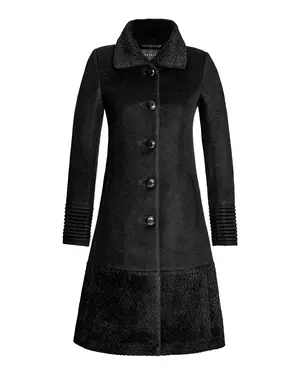 Sentaler Boucle Empire Waist A-line Coat
