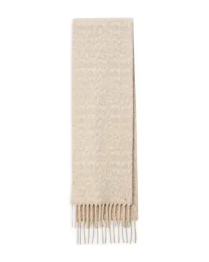 Rag & Bone Nora Twisty Alpaca & Wool Blend Scarf - Ecru