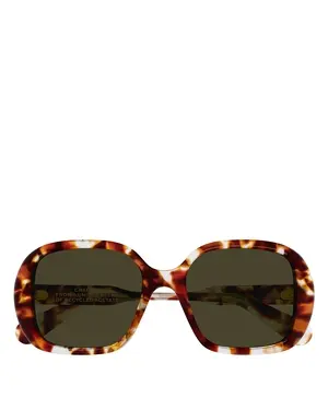 Chloé 55mm Rectangular Sunglasses