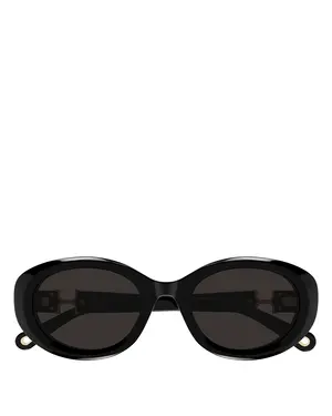 Chloé Oval Sunglasses, 54mm