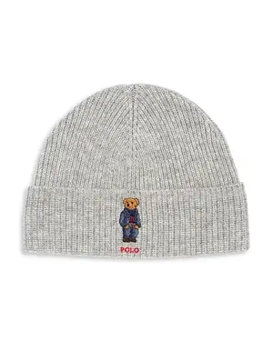 Polo Ralph Lauren Denim Bear Beanie Andover Heather