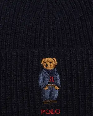 Polo Ralph Lauren Denim Bear Beanie - Classic Navy