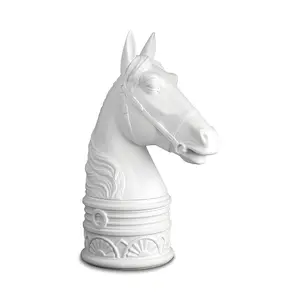 L'Objet Horse Bookend In White - No Color