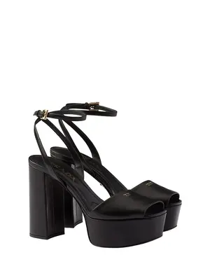 Women's Black Platform Sandals