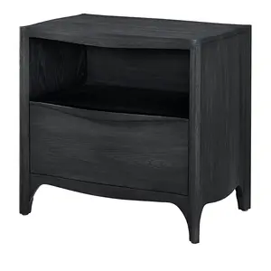 THEODORE ALEXANDER Rome Wood Nightstand - Nera