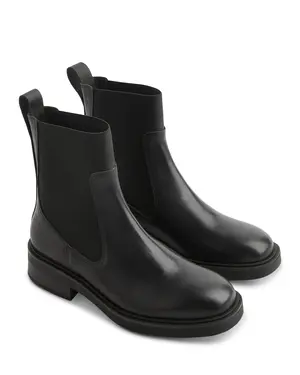 Whistles Elastic Chelsea Boots - Black