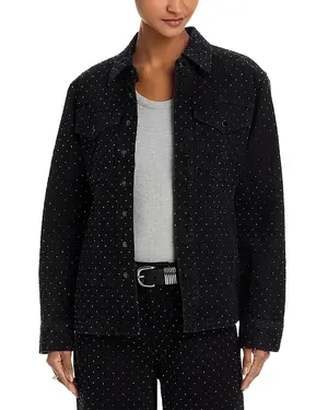Steve Madden Parc Studded Snap-front Jacket