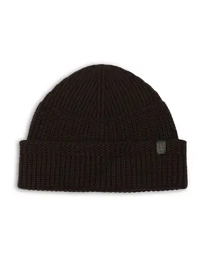 ALLSAINTS Merino Wool Beanie - Wine Brown