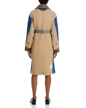3.1 Phillip Lim Denim Combo Trench Coat