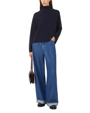 Max Mara Matteo Wool & Cashmere Mock Neck Sweater