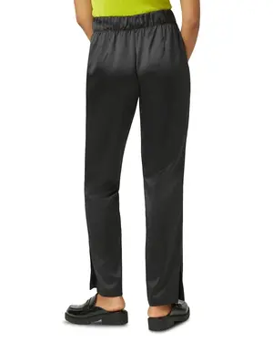 Hue Satin Wide-leg Leggings