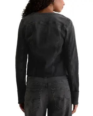 Ag Robyn Collarless Denim Jacket - Nebula