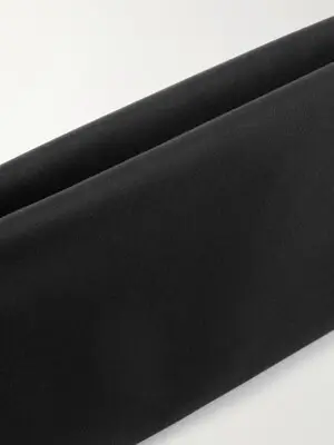 Saint Laurent Evening Satin Clutch With Cassandre Charm