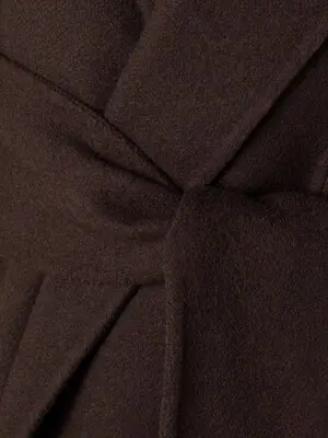 Khaite Jelson Belted Wool-felt Coat