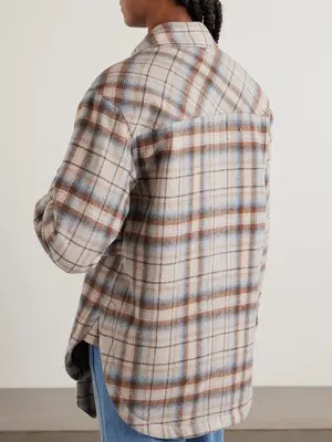 Veronica Beard Mikaela Belted Flannel Jacket