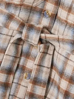Veronica Beard Mikaela Belted Flannel Jacket