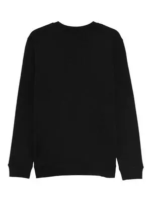 DONDUP Flocked-logo Sweatshirt - Black