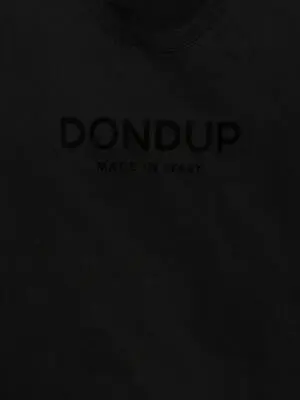 DONDUP Flocked-logo Sweatshirt - Black